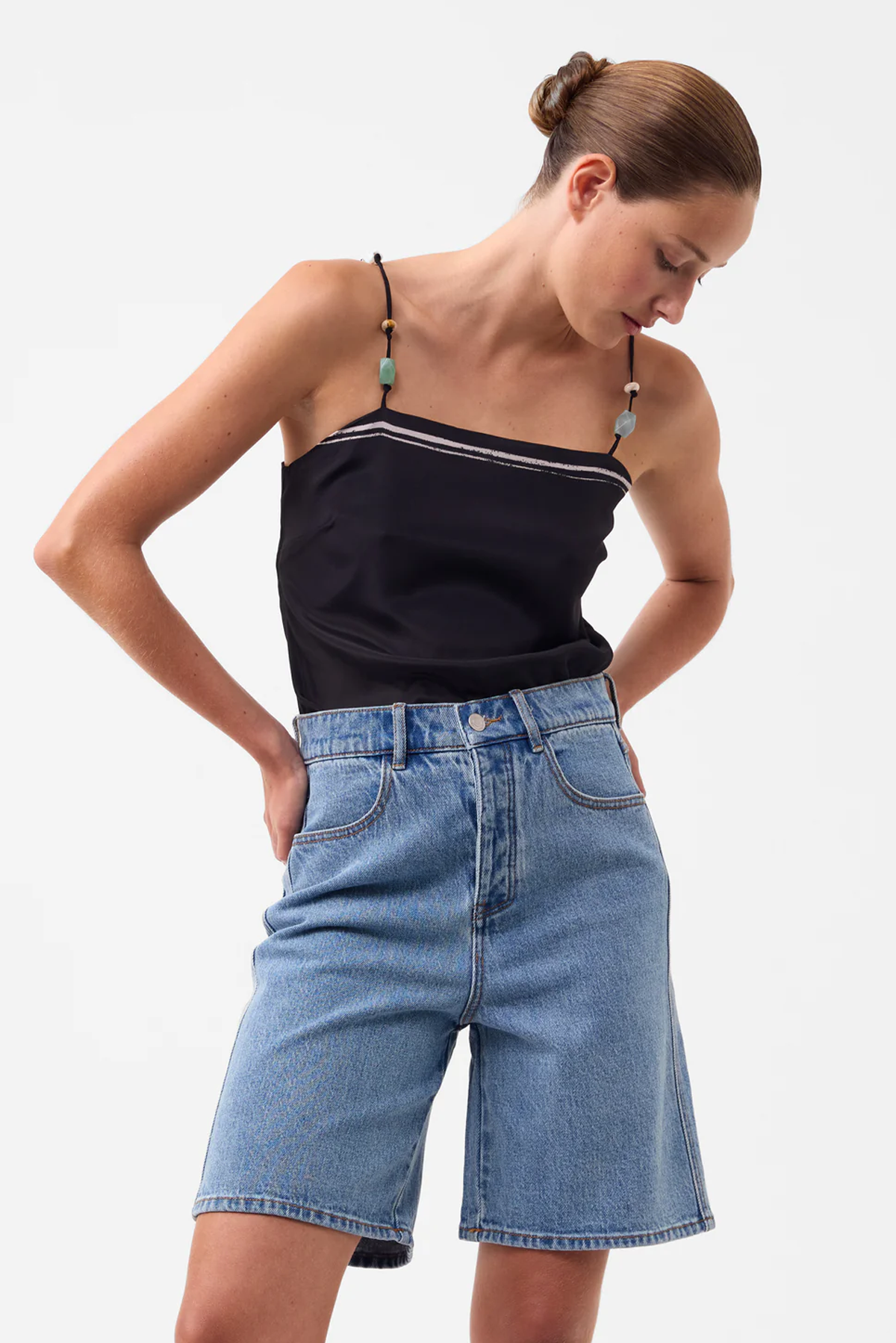 ASHBURY DENIM BERMUDA SHORT | Wendy's Boutique